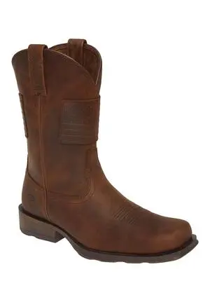 Ariat Rambler Patriot Cowboy Boot - Brown