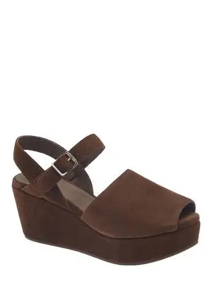 CHOCOLAT BLU Wagga Platform Wedge Sandal - Chocolate