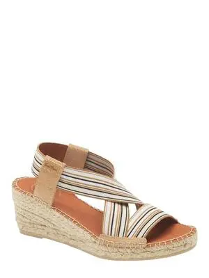 TONI PONS Tina Espadrille Wedge Sandal - Beige