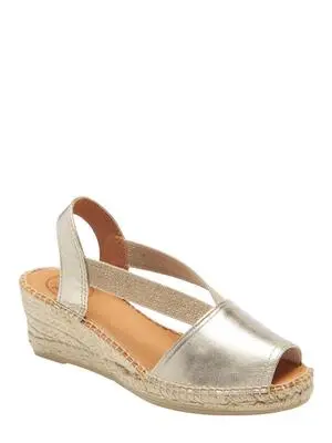 TONI PONS Teide Espadrille Sandal - Platinum Leather