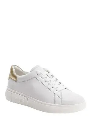 Kate Spade New York Lift Platform Sneakers - Optic White/pale Gold Leather