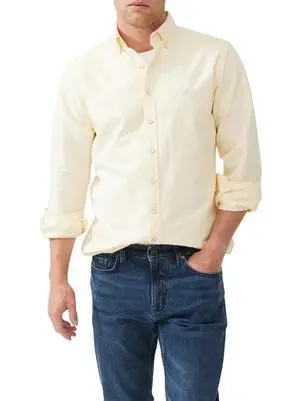 Rodd & Gunn North Island Solid Button-down Shirt - Lemon