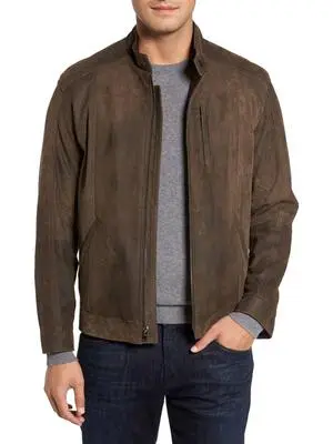 Remy Leather Suede Moto Jacket - Frontier/ Cocoa