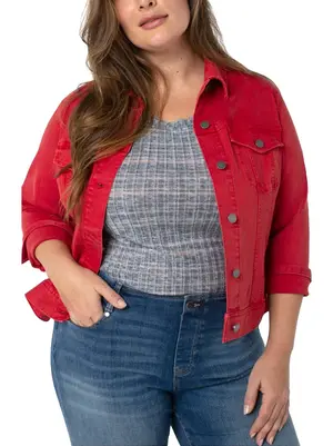 LIVERPOOL Liverpool Los Angeles Classic Denim Trucker Jacket True Red