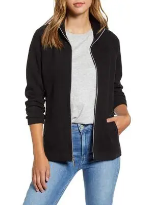 Tommy Bahama New Aruba Zip-up Stretch Cotton Jacket Black