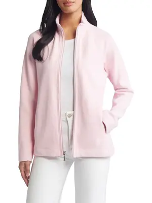 Tommy Bahama New Aruba Zip-up Stretch Cotton Jacket Light Rose