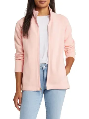 Tommy Bahama New Aruba Zip-up Stretch Cotton Jacket Light Salmon