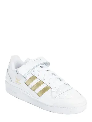 Adidas Adidas Forum Low Basketball Sneakers Ftwr White/ Gold/ Black