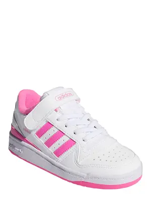 Adidas Adidas Forum Low Basketball Sneakers White/ White/ Screaming Pink