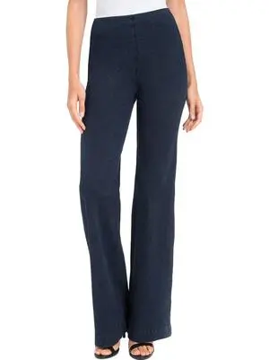 Lyssé Initials Wide Leg Trousers - Indigo