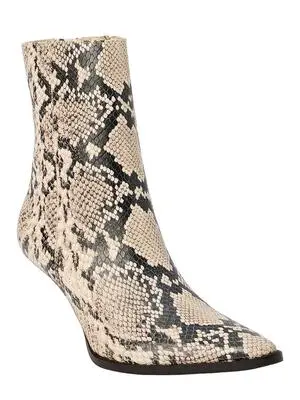 Matisse Matisse Caty Western Pointed Toe Bootie Neutral Snake/black