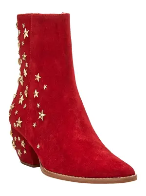 Matisse Matisse Caty Western Pointed Toe Bootie Red