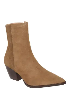 Matisse Matisse Caty Western Pointed Toe Bootie Taupe Suede