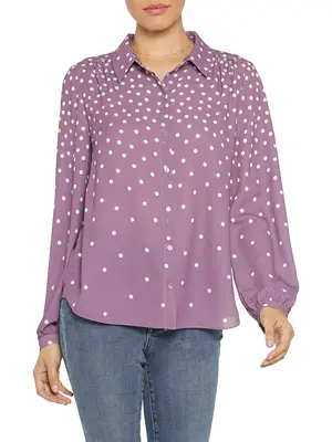 NYDJ NYDJ Modern Blouse Doverdot