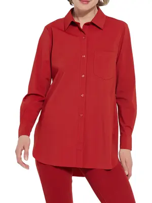 Lyssé Essentials Schiffer Shirt Matte Red