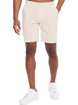 REDVANLY Redvanly Hanover Pull-On Shorts Macadamia
