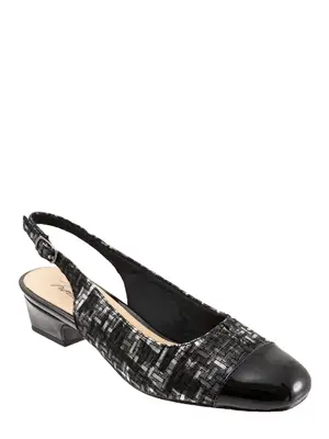 Trotters Trotters Dea Leather Slingbacks Black