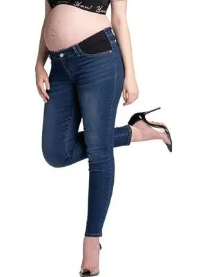 PREGGO LEGGINGS Tribeca Skinny Maternity Jeans - Blue