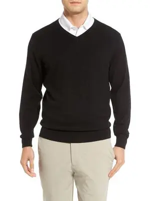 Cutter & Buck Cutter & Buck Lakemont V-Neck Sweater Black