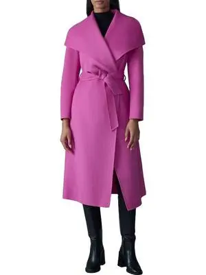 Mackage Mai Wool Wrap Coat - Azalea
