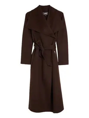 Mackage Mackage Mai Wool Wrap Coat Coffee