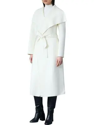 Mackage Mai Wool Wrap Coat - Cream