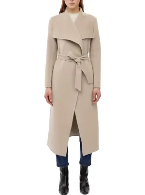 Mackage Mackage Mai Wool Wrap Coat Sand