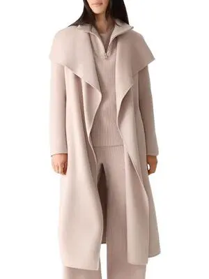 Mackage Mai Wool Wrap Coat - Sepia Rose