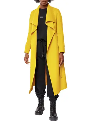 Mackage Mackage Mai Wool Wrap Coat Yellow