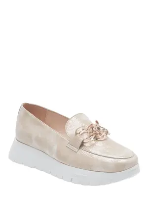 WONDERS Wonders A-2405 Platform Loafer Taupe Patent Leather