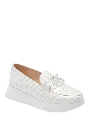 WONDERS Wonders A-2405 Platform Loafer White