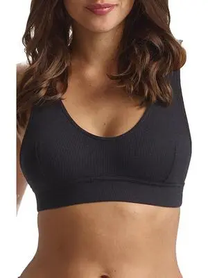 Commando Luxury Rib Bralette - Black