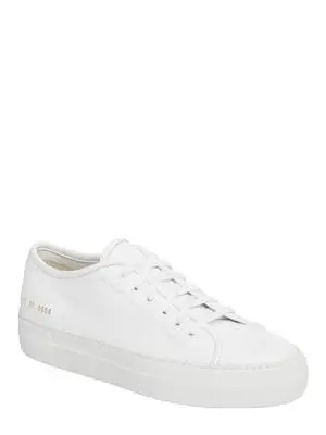 COMMON PROJECTS Common Projects Tournament Low Top Leather Sneaker White 2dnu
