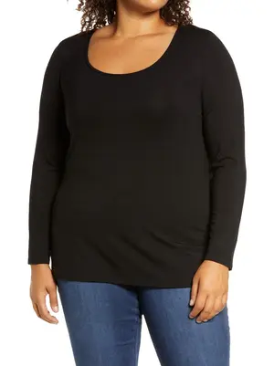 Loveappella Loveappella Twist Back Top Black