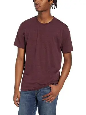 THREADS 4 THOUGHT Slim Fit Crewneck T-shirt Maroon Rust