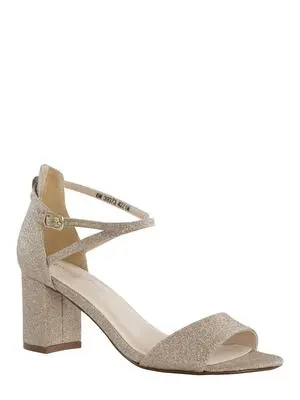TOUCH UPS Jackie Block Heel Sandal - Champagne