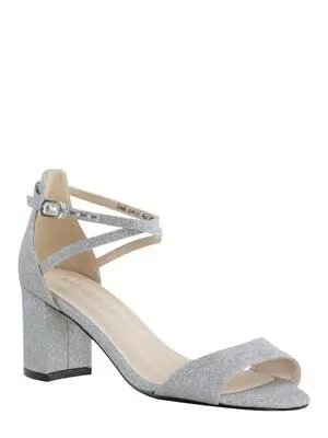 TOUCH UPS Jackie Block Heel Sandal - Silver