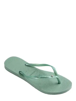 Havaianas Havaianas Slim Crystal Flip-Flop Clay