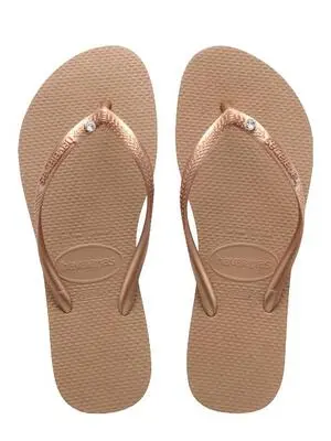 Havaianas Slim Crystal Flip-flop - Rose Gold