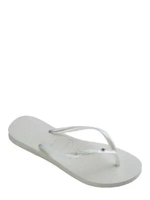 Havaianas Slim Crystal Flip-flop - White