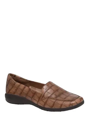Easy Spirit Abide Loafer Wide Width By Easy Spirit Light Brown