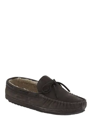 Minnetonka Minnetonka 'Casey' Slipper Charcoal