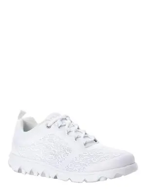 PROPET Travelactiv Knit Lace-up Sneakers - White