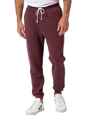 THREADS 4 THOUGHT Threads 4 Thought Eco-Fleece Jogger Maroon Rust