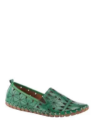 SPRING STEP SHOES Fusaro Flat - Green