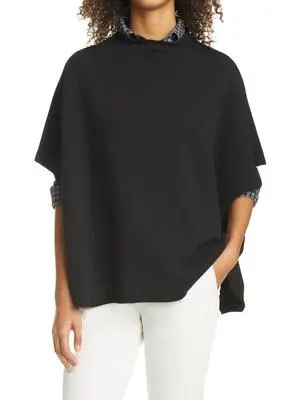 Frank & Eileen Frank & Eileen Audrey Funnel Neck Capelet Black
