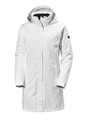 Helly Hansen Helly Hansen Aden Hooded Waterproof Insulated Rain Jacket White