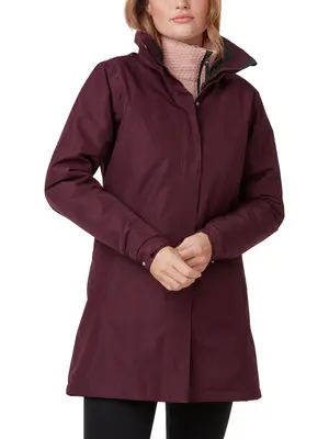 Helly Hansen Helly Hansen Aden Hooded Waterproof Insulated Rain Jacket Wild Rose
