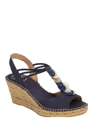TONI PONS Toni Pons Sitges Espadrille Sandal Navy Fabric