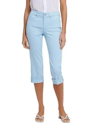 NYDJ NYDJ Marilyn Straight Leg Capri Jeans Aquatic